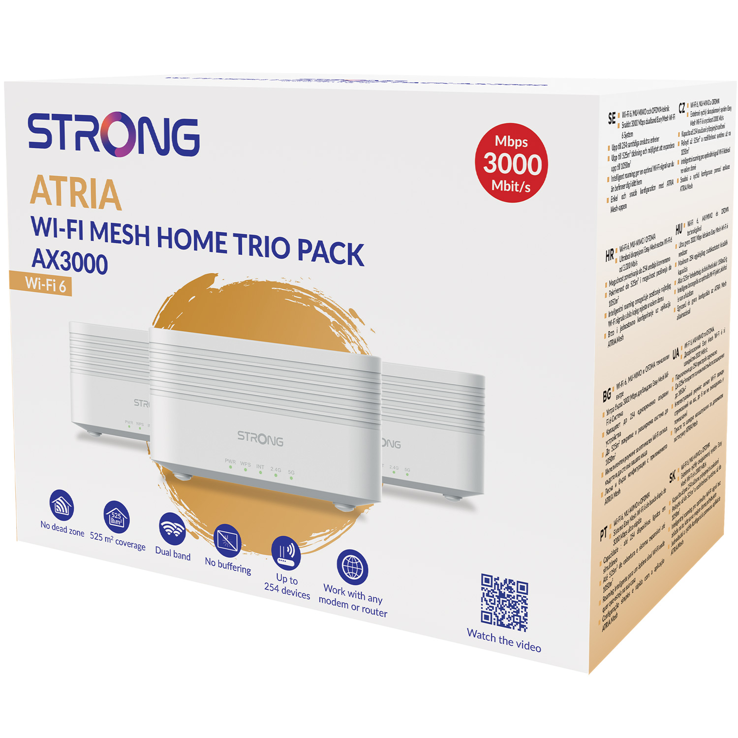Atria WiFi 6 Mesh AX3000 Home kit 3-pack