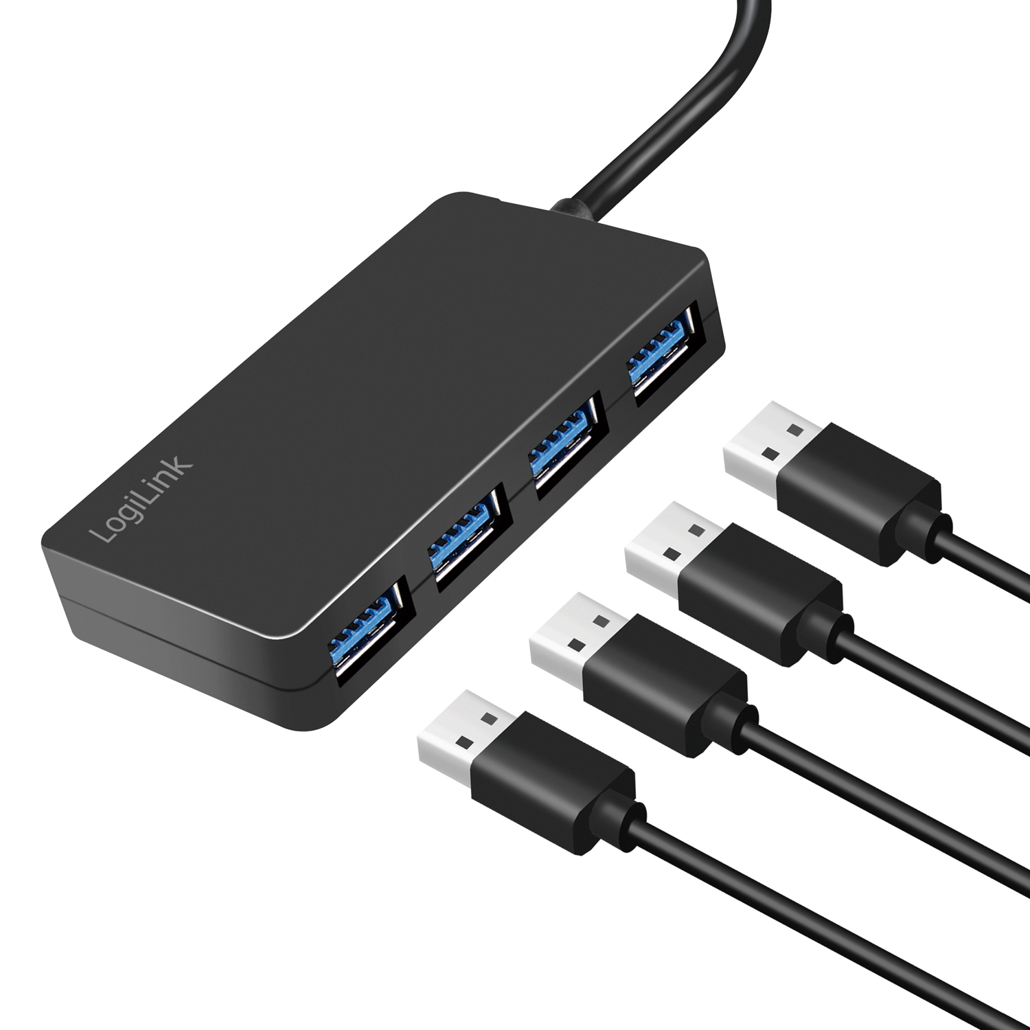 USB 3.0-hub (3.2 Gen1) 4 USB-A-portar