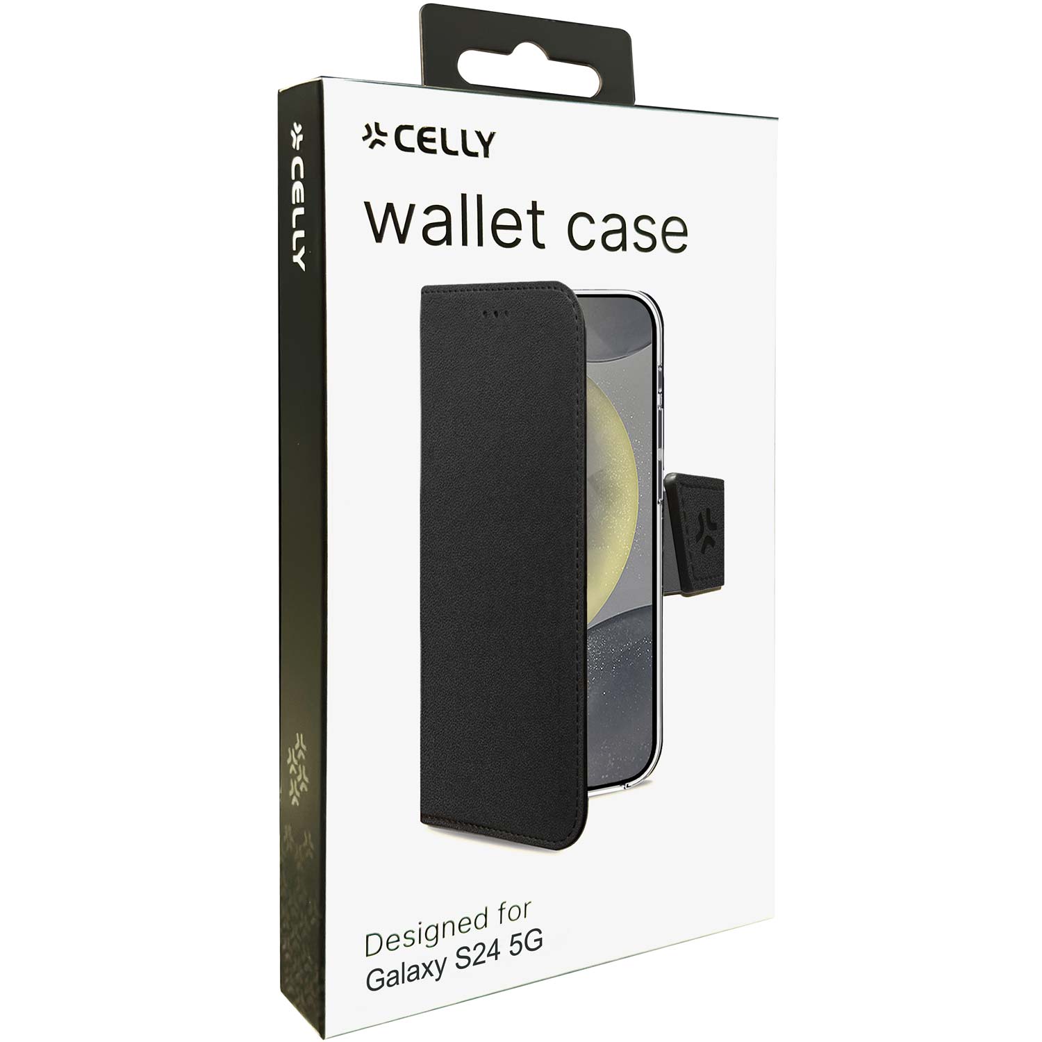 Wally Wallet Case Galaxy S24 5G Svart