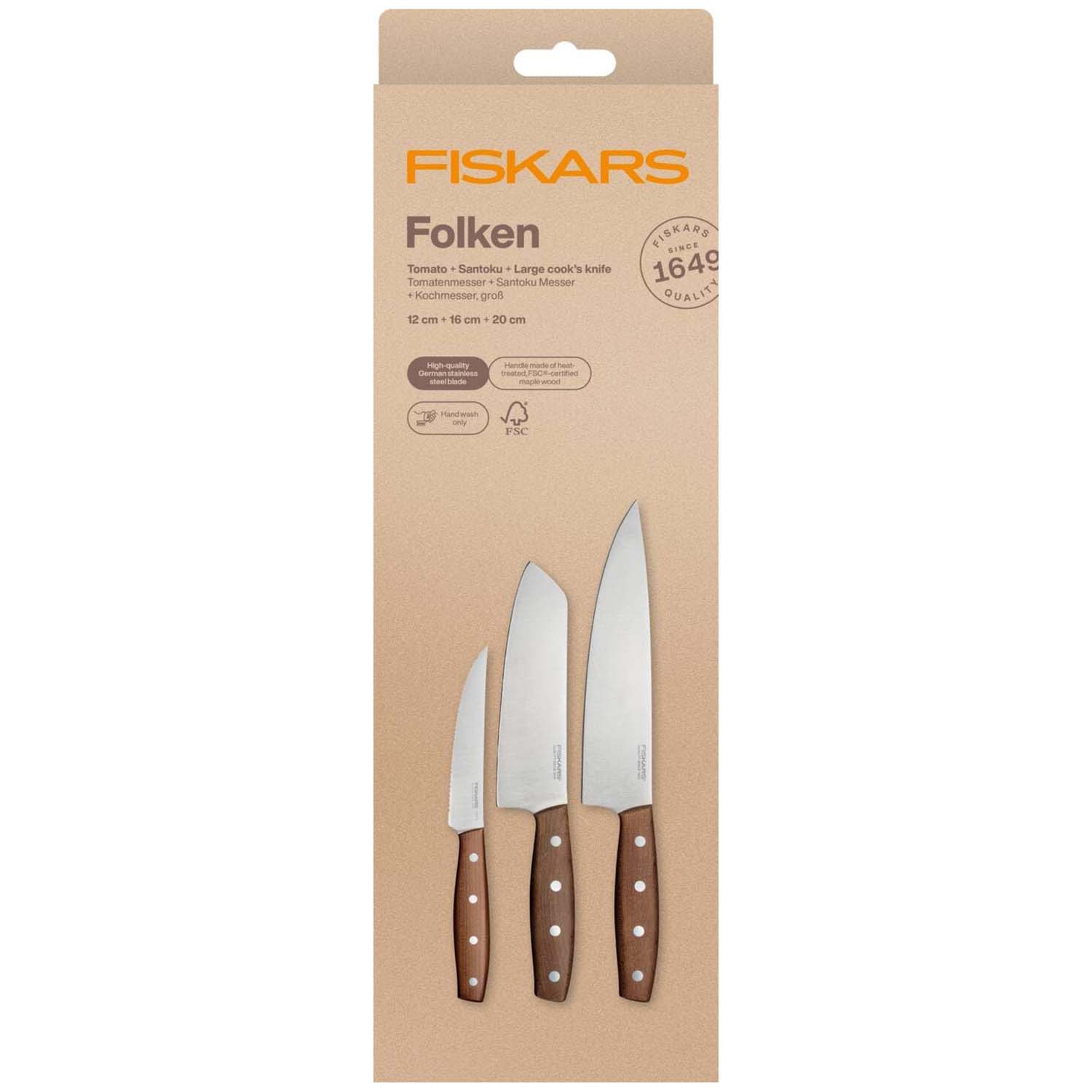 Knivset Folken 3 st